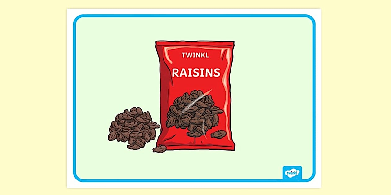 Illustrated Raisins Poster | Twinkl Display Resources