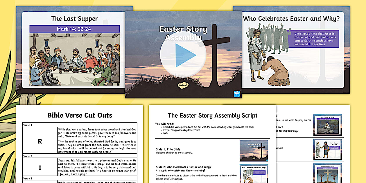 KS2 Easter Assembly Script (With PowerPoint) (teacher made)