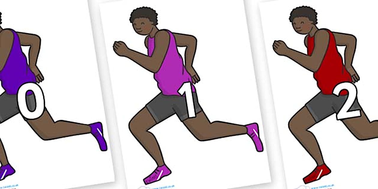 Numbers 0-100 on Runners (Teacher-Made) - Twinkl