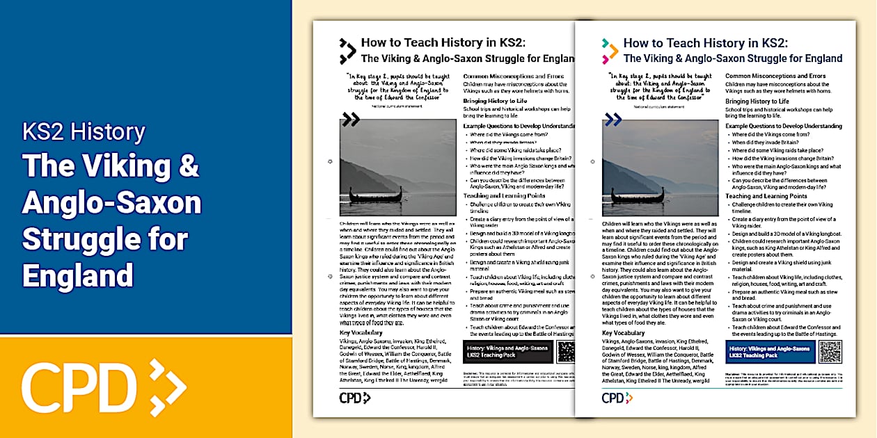 How to Teach KS2 Children about the Viking and Anglo-Saxon Struggle for the