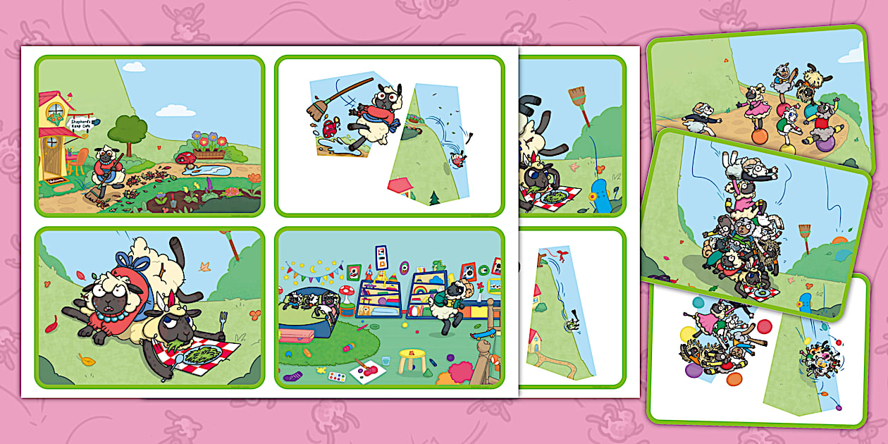 A Heap of Sheep Story Sequencing Cards (teacher made)