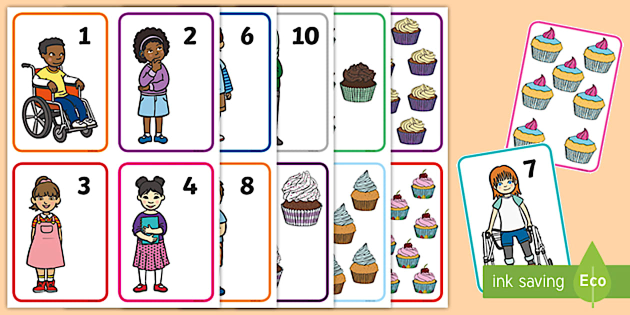 👉 Matching Numeral and Quantity Cake Shop Game - Twinkl