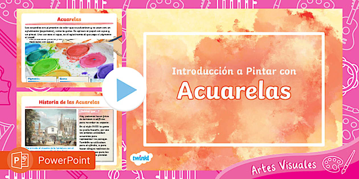PowerPoint | Pintar | Acuarelas | Artes Visuales - Twinkl
