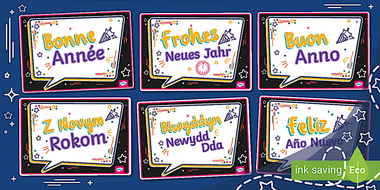 Happy New Year Around the World Photo Props (teacher made)