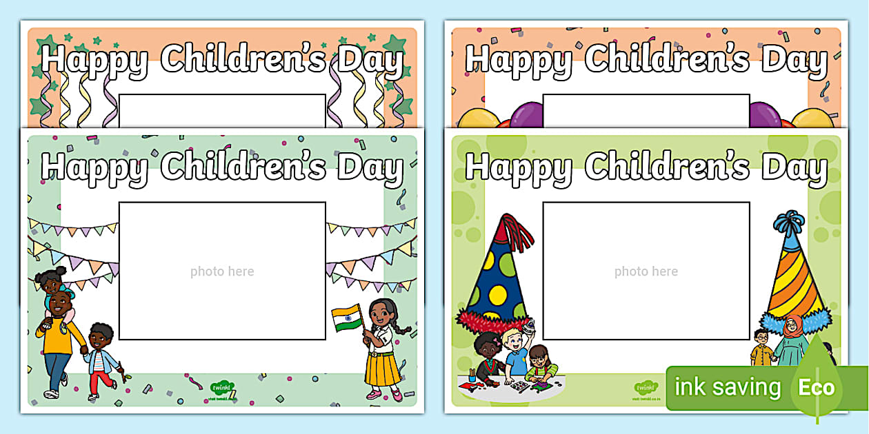 Children's Day Photo Frames - Children's Day | Twinkl