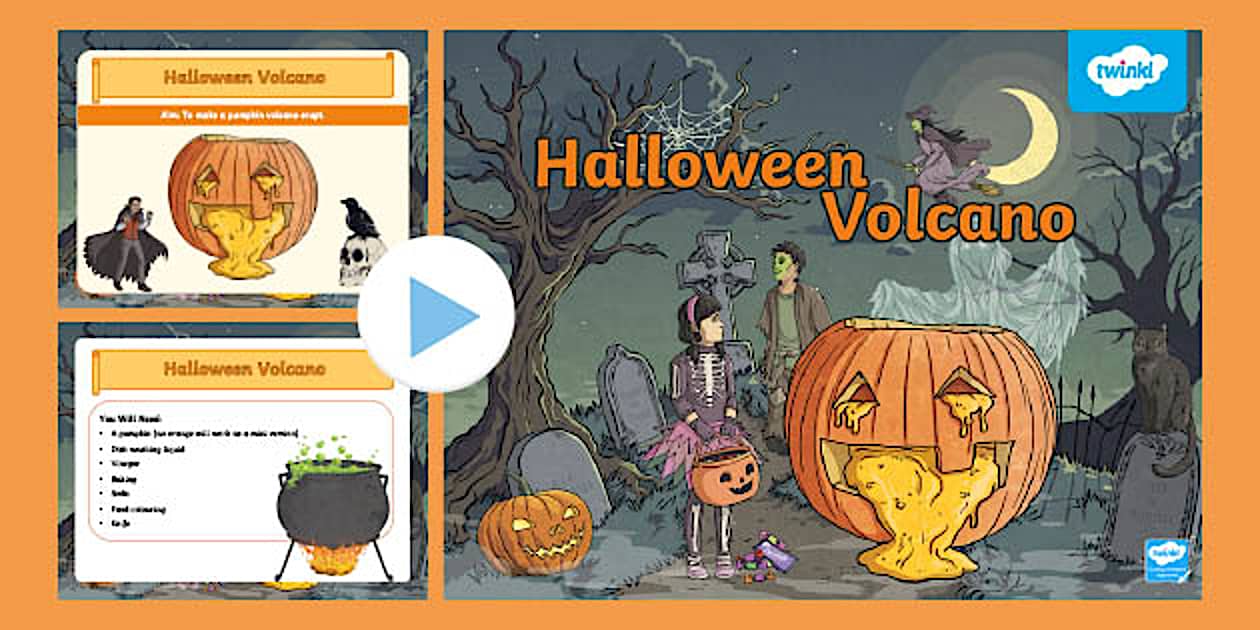 Halloween Volcano PowerPoint - Twinkl