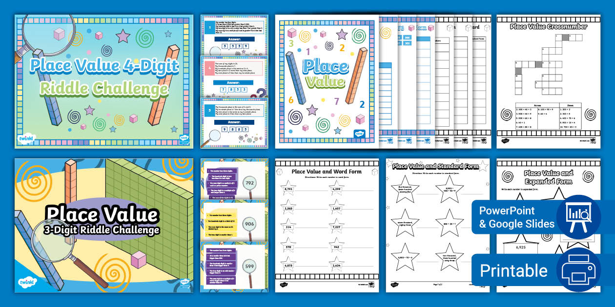 Third Grade Place Value Activity Pack - Twinkl