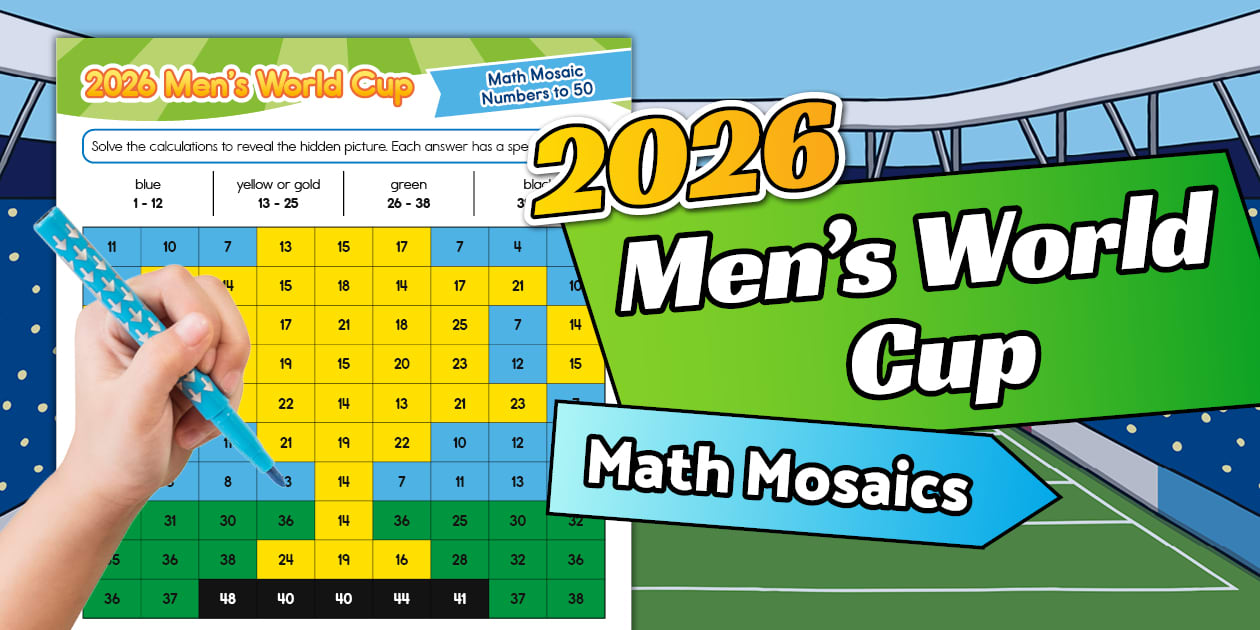 World Cup 2026 Math Mosaics