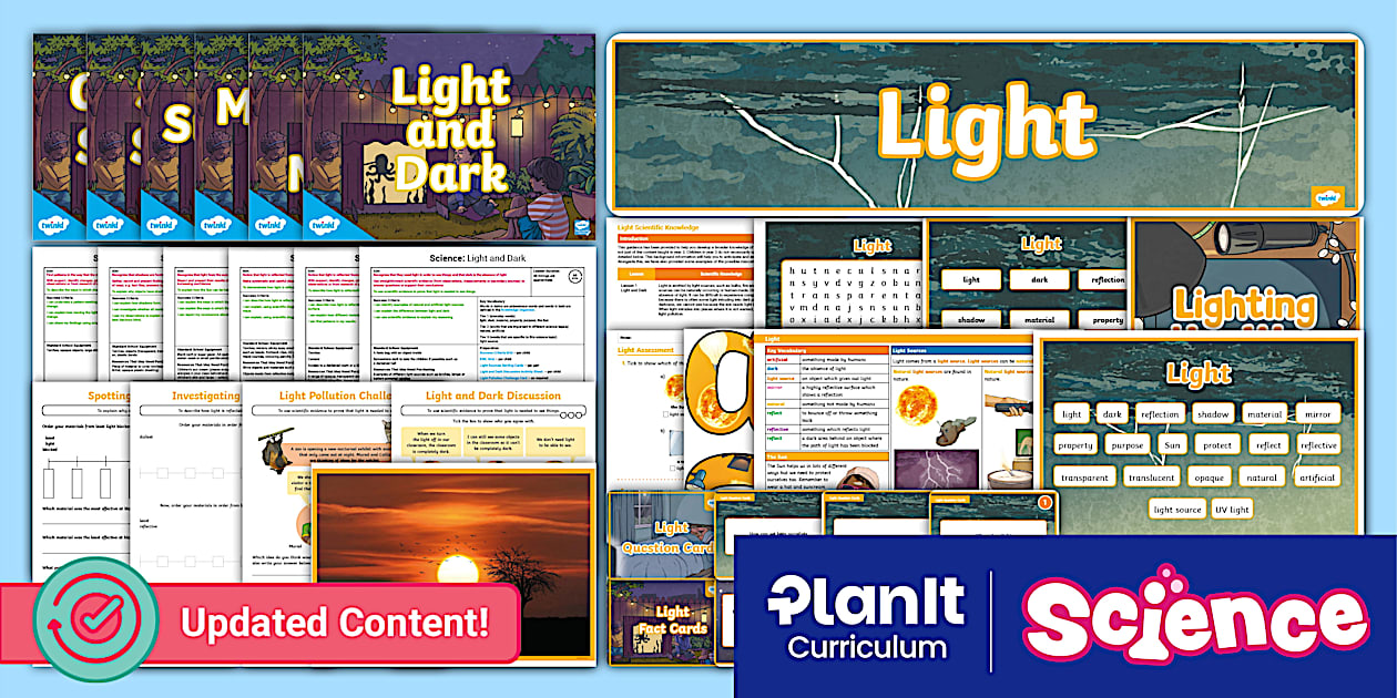 Science: Light: Year 3 Unit Pack (teacher made) - Twinkl