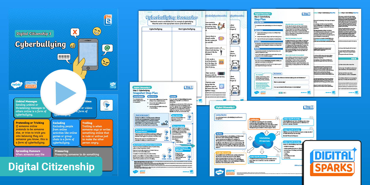 Digital Sparks: Digital Citizenship 3: Step 2 (teacher made)