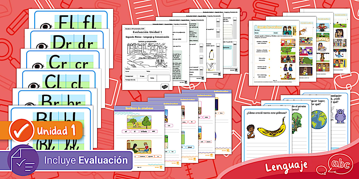 pack recursos | 2º básico | lenguaje | escritura | lectura