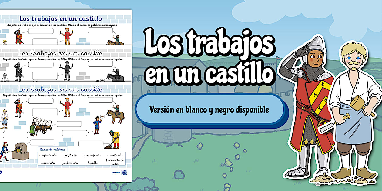 Ficha de actividad: Los trabajos en un castillo