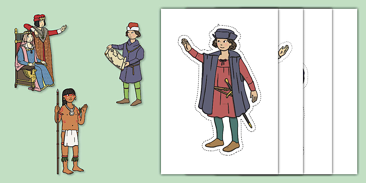 Dibujos del descubrimiento de América para niños imprimibles