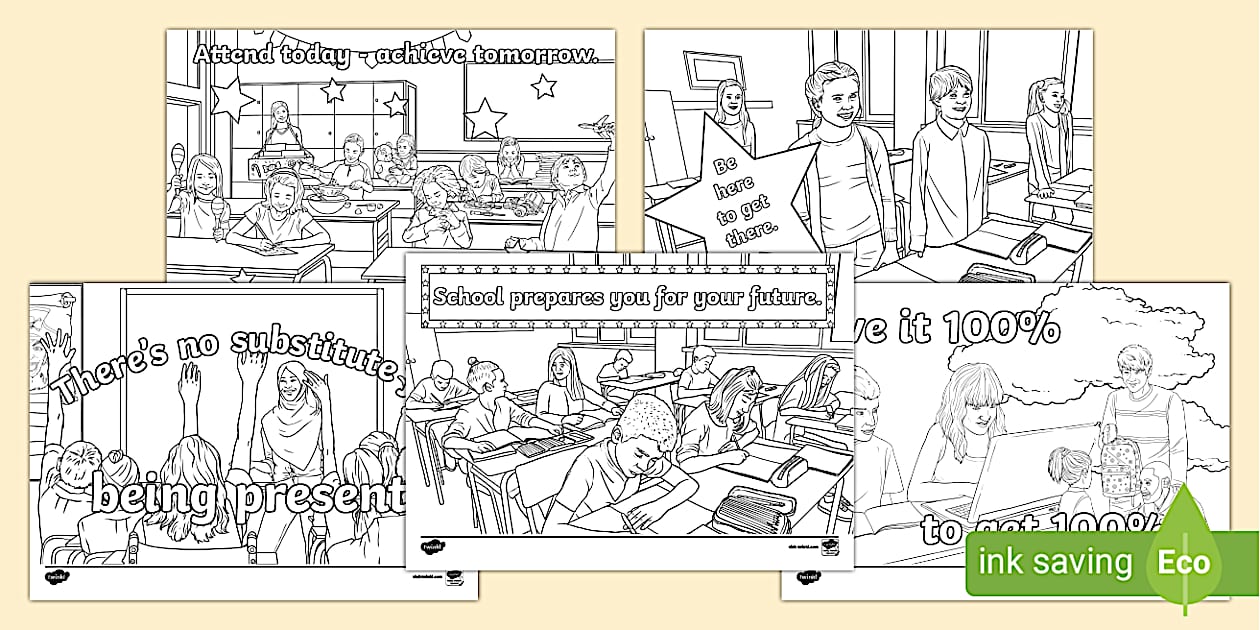 Positive Attendance Mindfulness Colouring (professor feito)