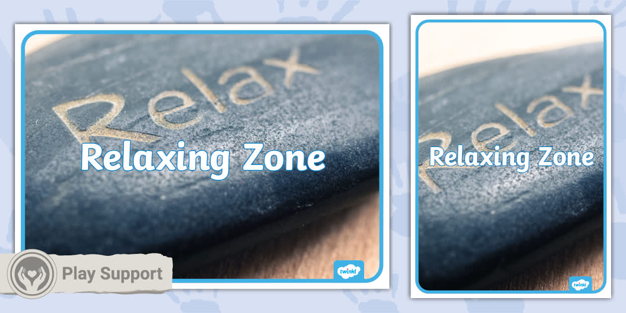 Relaxing Zone Play for All Ages Photo Display Poster