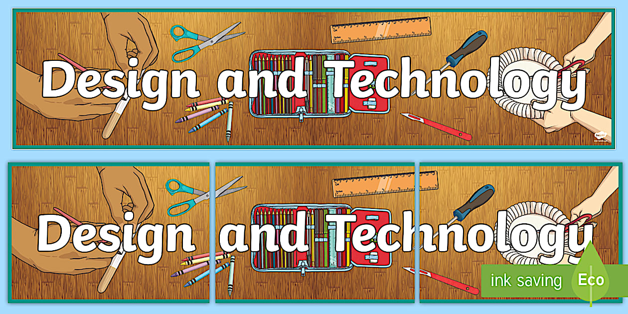 Cursive Design and Technology Display Banner (teacher made)