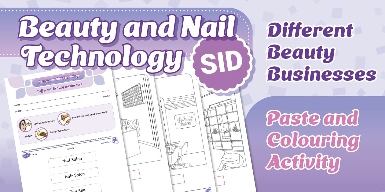 Grade 4 Beauty and Nail Technology - Term 1 - Label Different ...