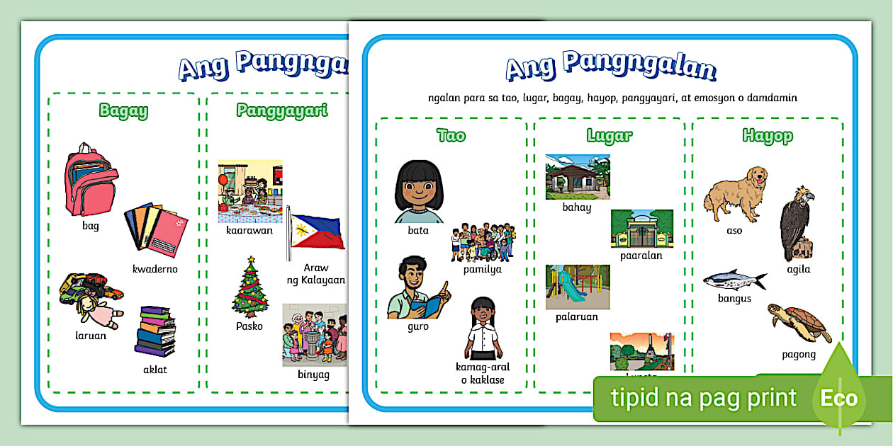 Ang Pangngalan: Poster | Grade 1 | Twinkl (teacher made)