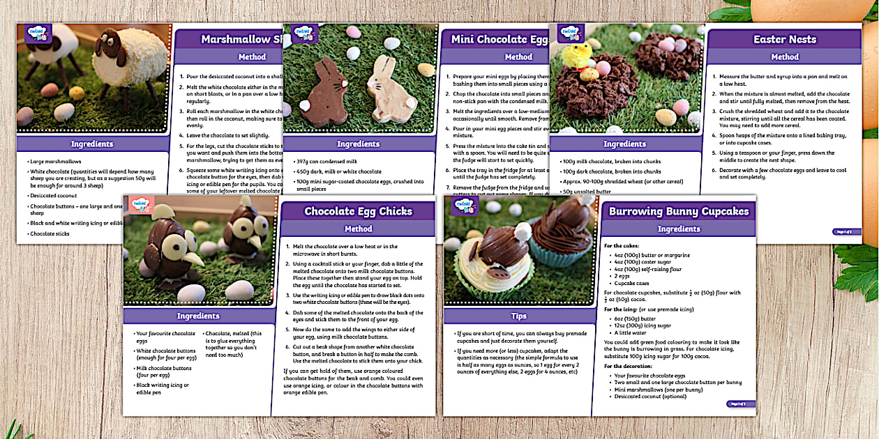 Cute Easter Treats Craft Recipes | Twinkl Party - Twinkl