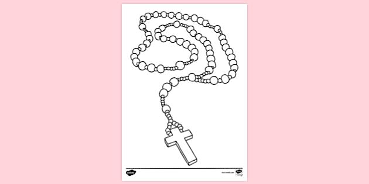 Rosary Colouring Sheet | Colouring Sheets (teacher made)
