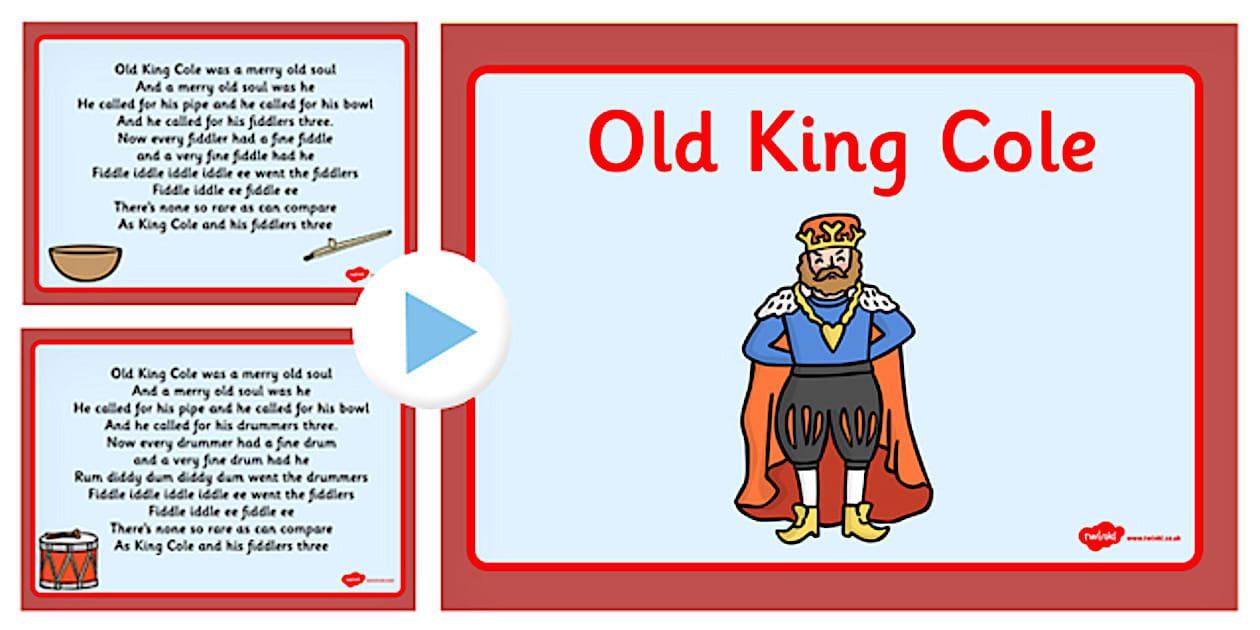 Old King Cole Nursery Rhyme PowerPoint (teacher made)