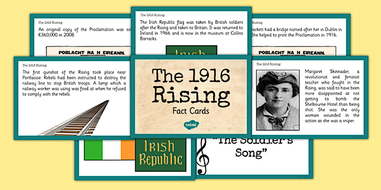 1916 Rising Interesting Facts Display Cards | Irish History