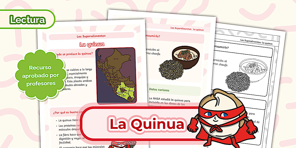 Texto informativo: Quinua (professor feito) - Twinkl