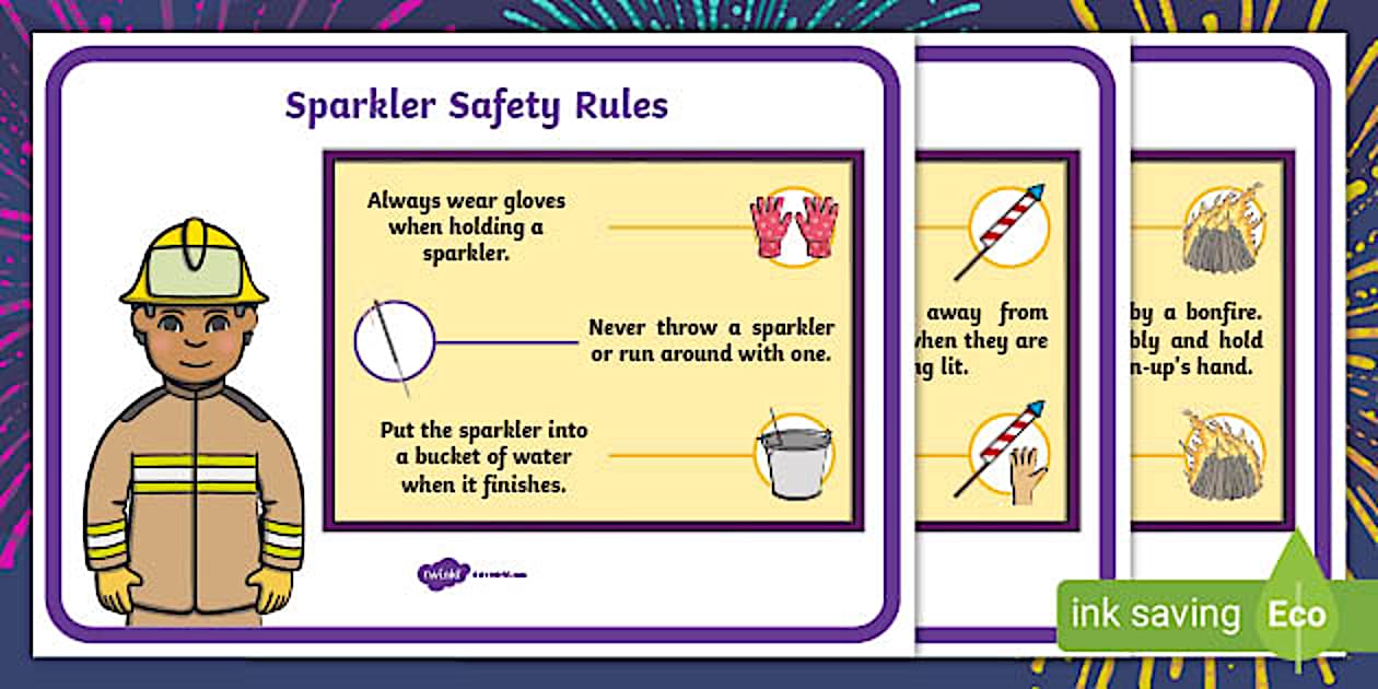 Firefighter Fred's Bonfire Night Safety Display Posters