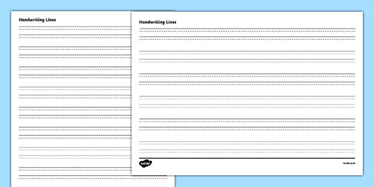 4 Lined Writing Template | Handwriting Resources - Twinkl