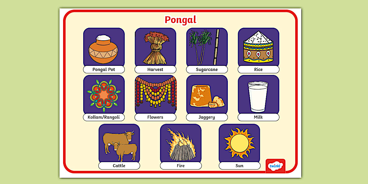 Pongal Word Mat (Teacher-Made) - Twinkl