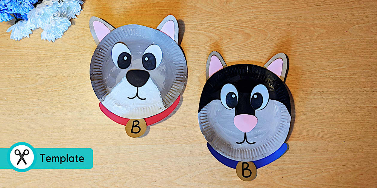 Paper Plate Jack Russell Craft - King Charles III Crafts