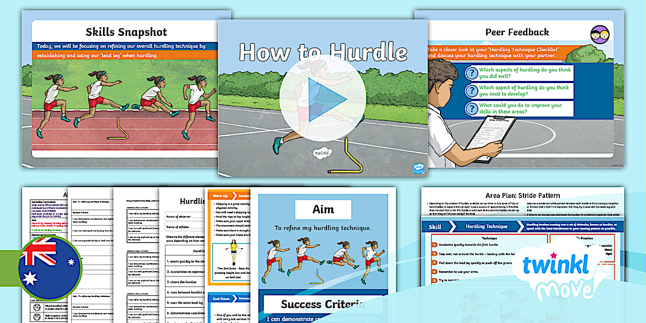Move PE Y6 Athletics: Lesson 4: How to Hurdle Lesson Pack