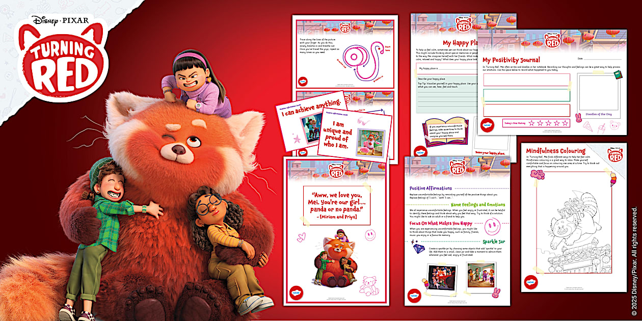 Turning Red: Calming Strategies Pack