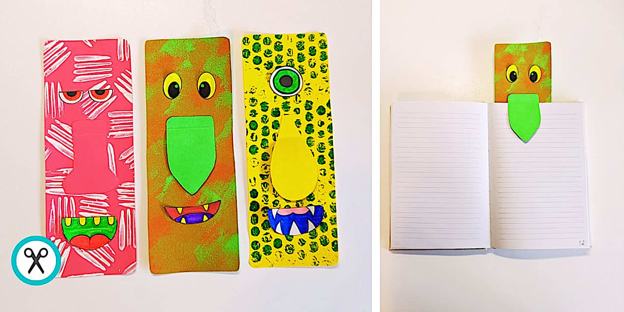 Monster Bookmarks | Fantasy Crafts (teacher made) - Twinkl