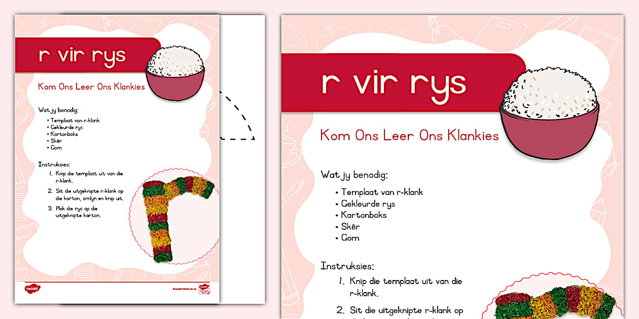 Graad R Klanke Sensoriese Klank r (Teacher-Made) - Twinkl