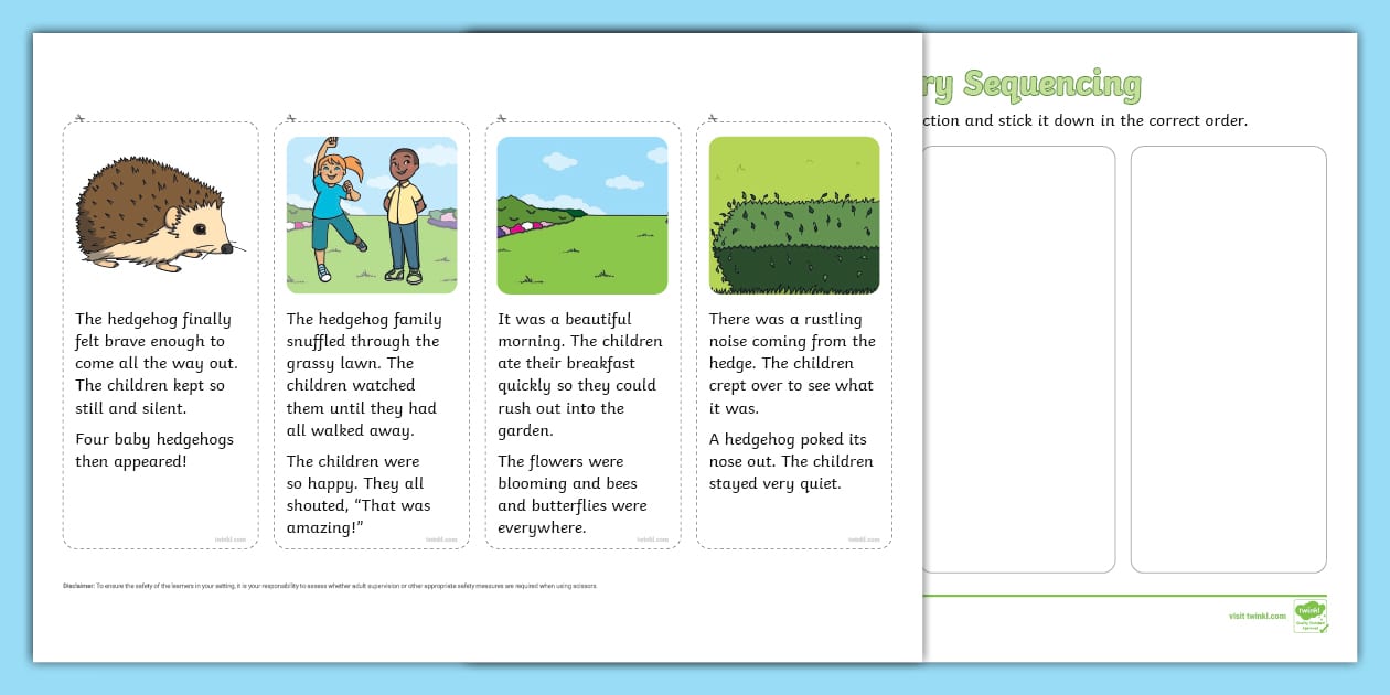 My Garden Story Sequencing Strips - KS1 (teacher made)