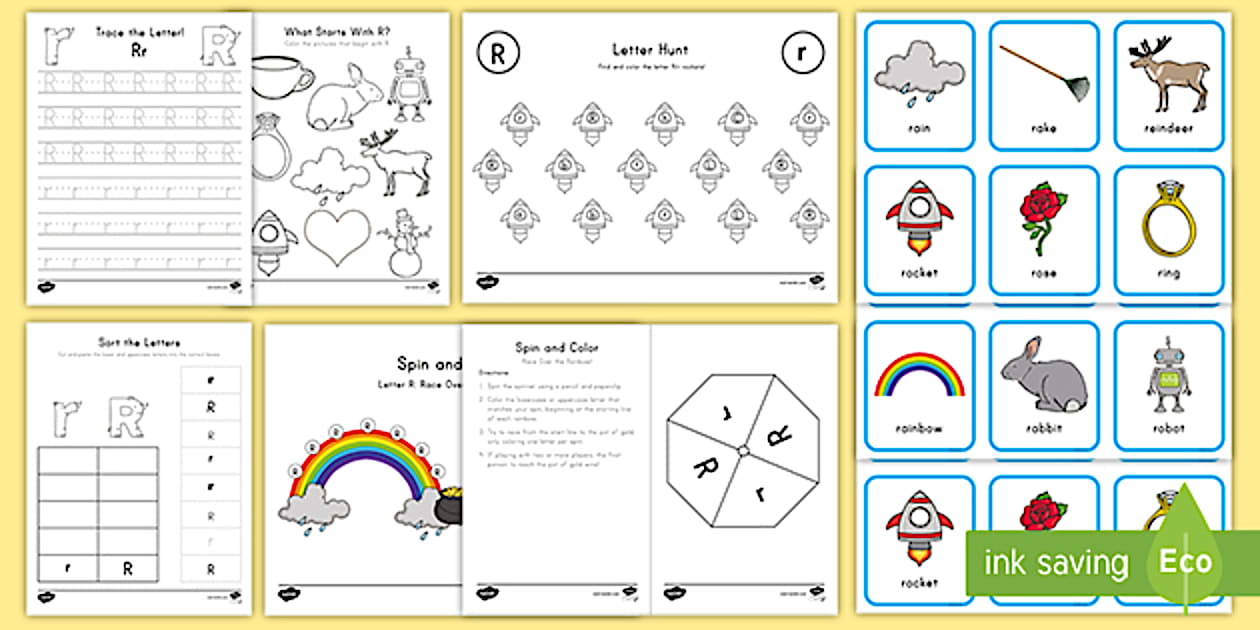 Letter R Activity Pack - Alphabet Packets (Teacher-Made)