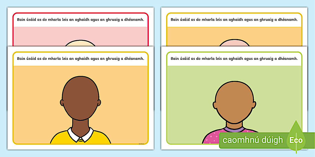 We Are All Different Modelling Dough Mats Gaeilge
