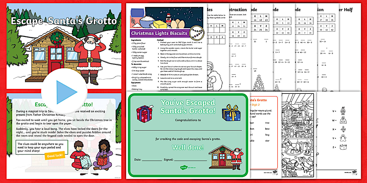 End of Term Christmas Activities Pack (Teacher-Made)