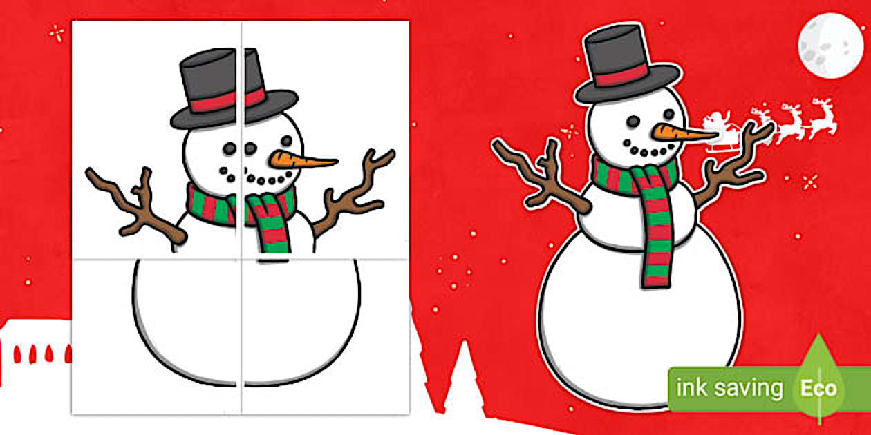 Extra Large Display Snowman Cut-Out (Hecho por educadores)