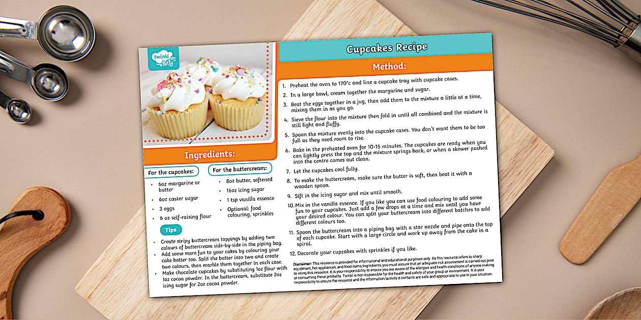 Party Cupcakes Recipe | Twinkl Party (teacher made) - Twinkl