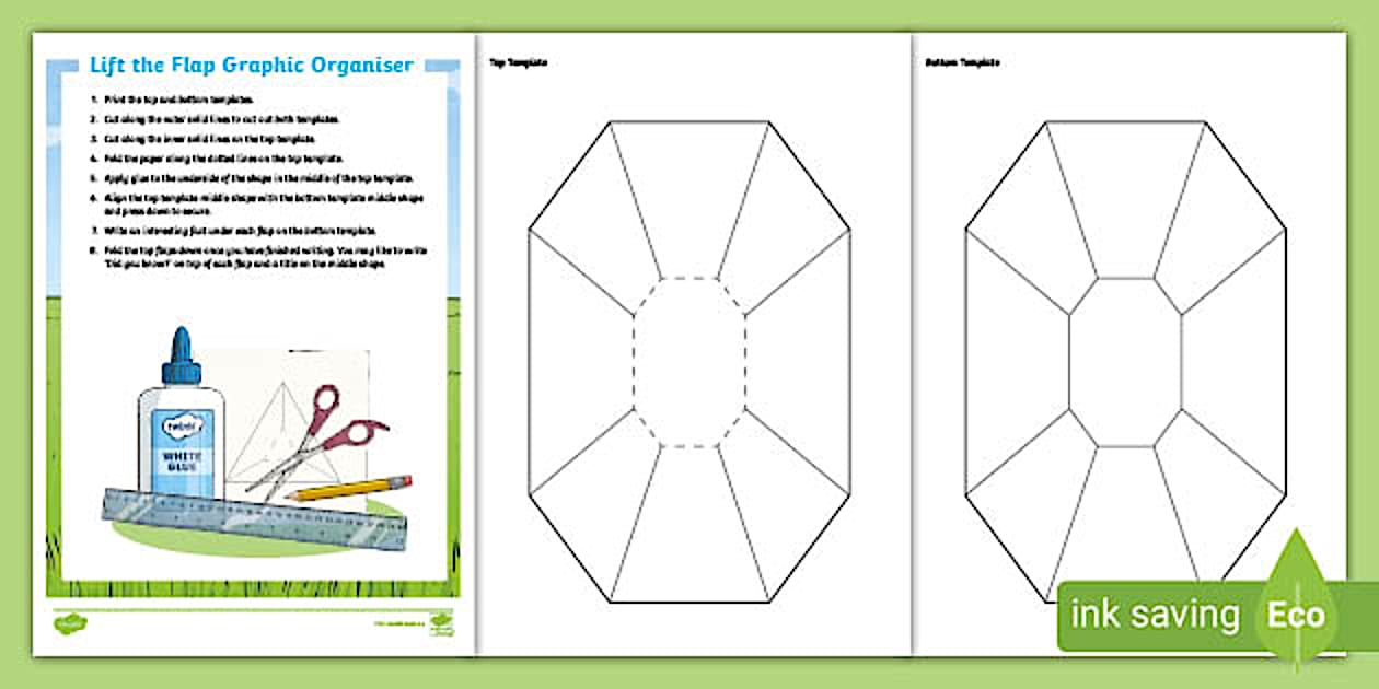 Octagon Lift the Flap Graphic Organiser (teacher made)