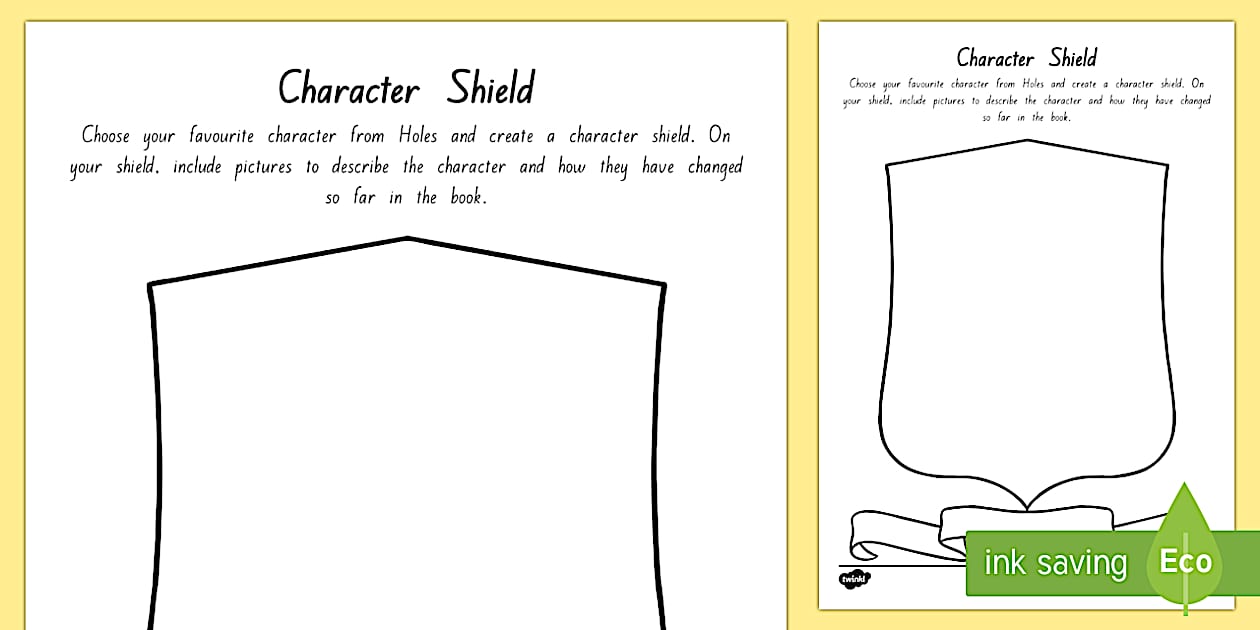 Superhero Shield Template | Years 5-6 | Twinkl - Twinkl