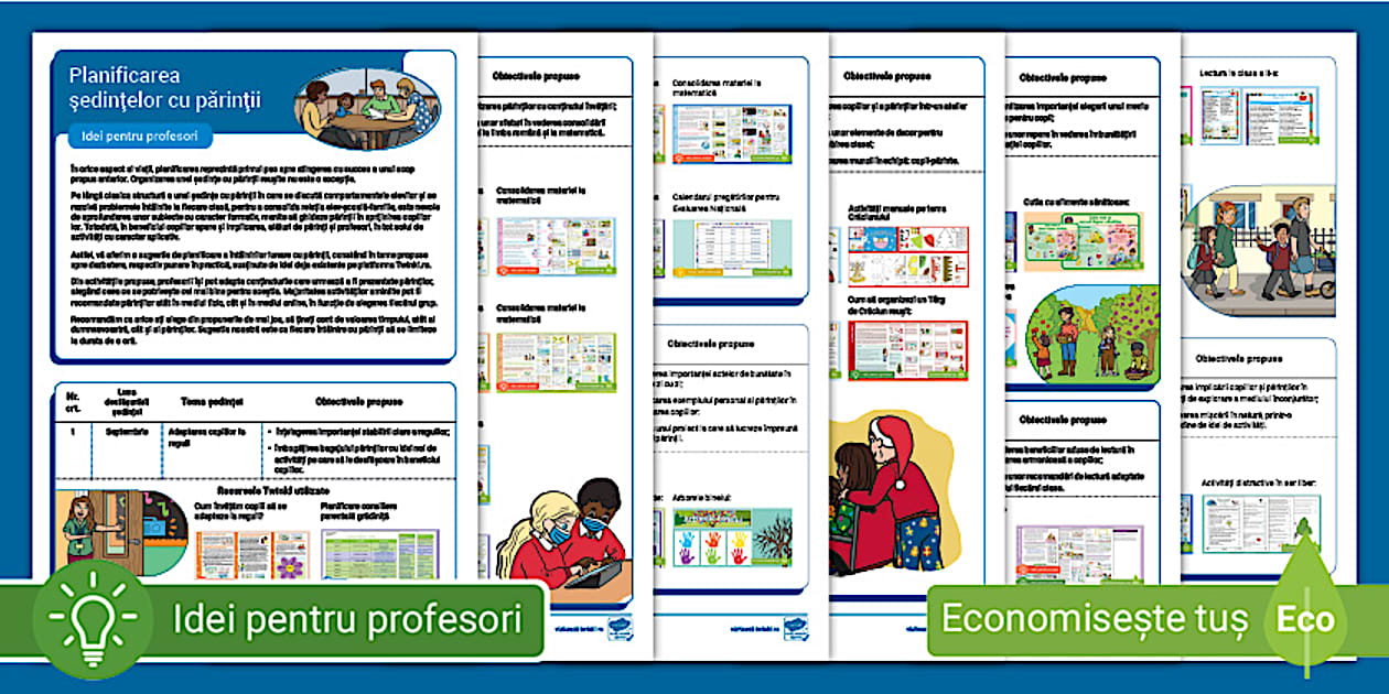 FREE! - Planificarea ședințelor cu părinții – Idei pentru profesori