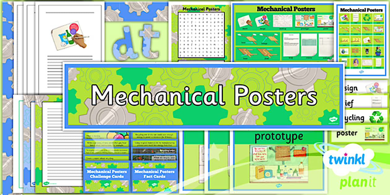 D&T: Mechanical Posters LKS2 Additional Resources