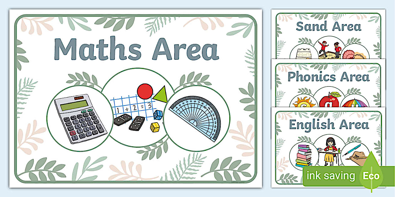 KS1 Continuous Provision Botanical Signs | Provision Areas