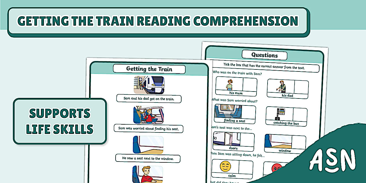 Getting the Train Reading Comprehension with Visual Supports
