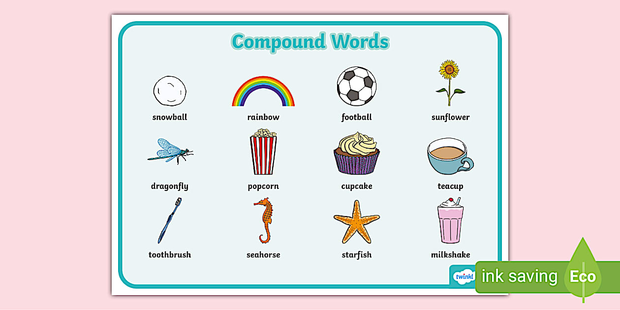 Compound Words Word Mat (teacher made) - Twinkl