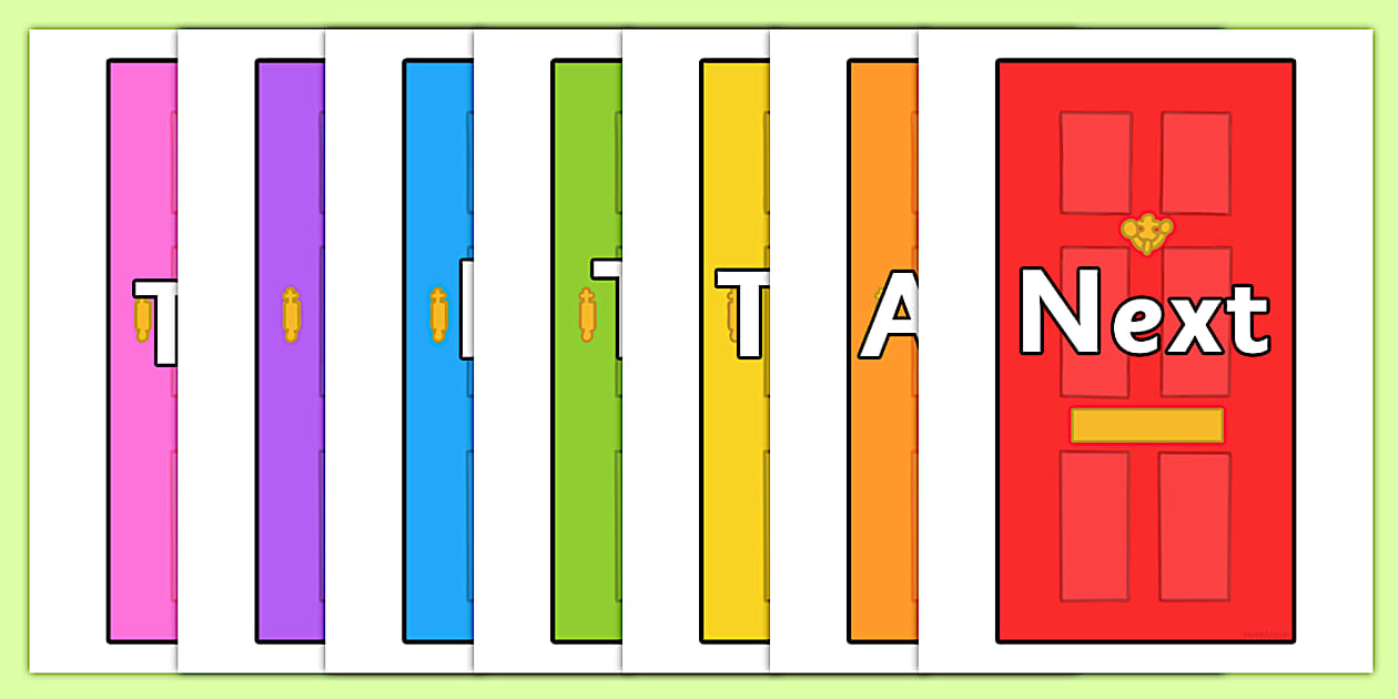 Editable Sentence Starters on Doors (Lehrer gemacht)