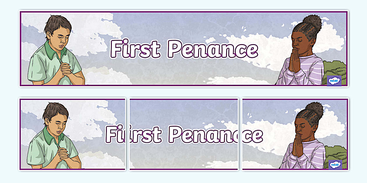 First Penance Display Banner (teacher made) - Twinkl